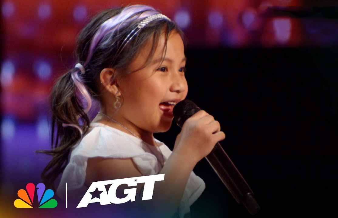 6-Year-Old Zoe Erianna Shines with 'Born This Way' | AGT 2023