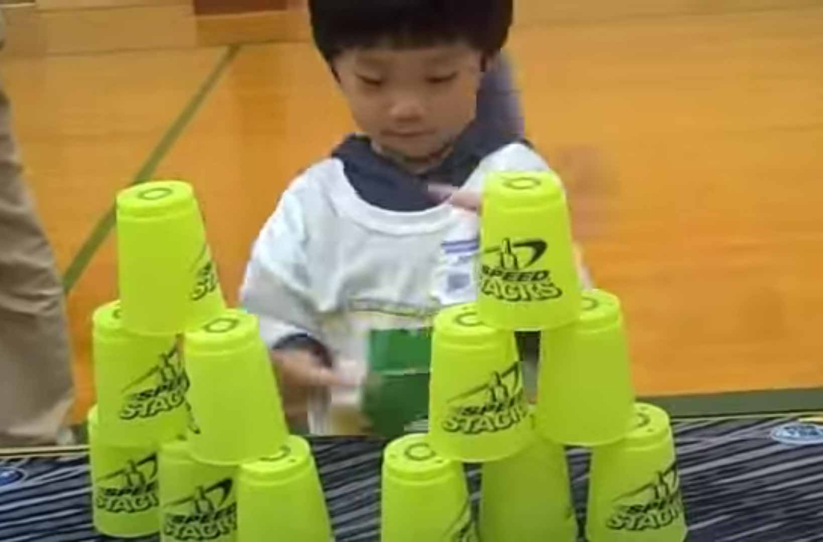Amazing 3 Year Old Cup Stacker