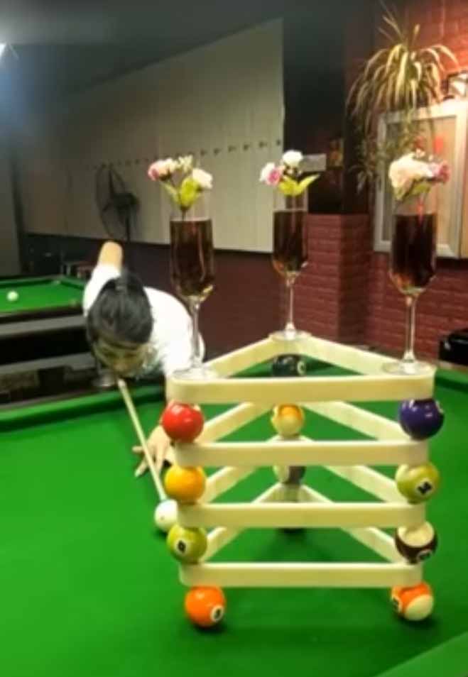 Amazing Pool Trick Shots From China