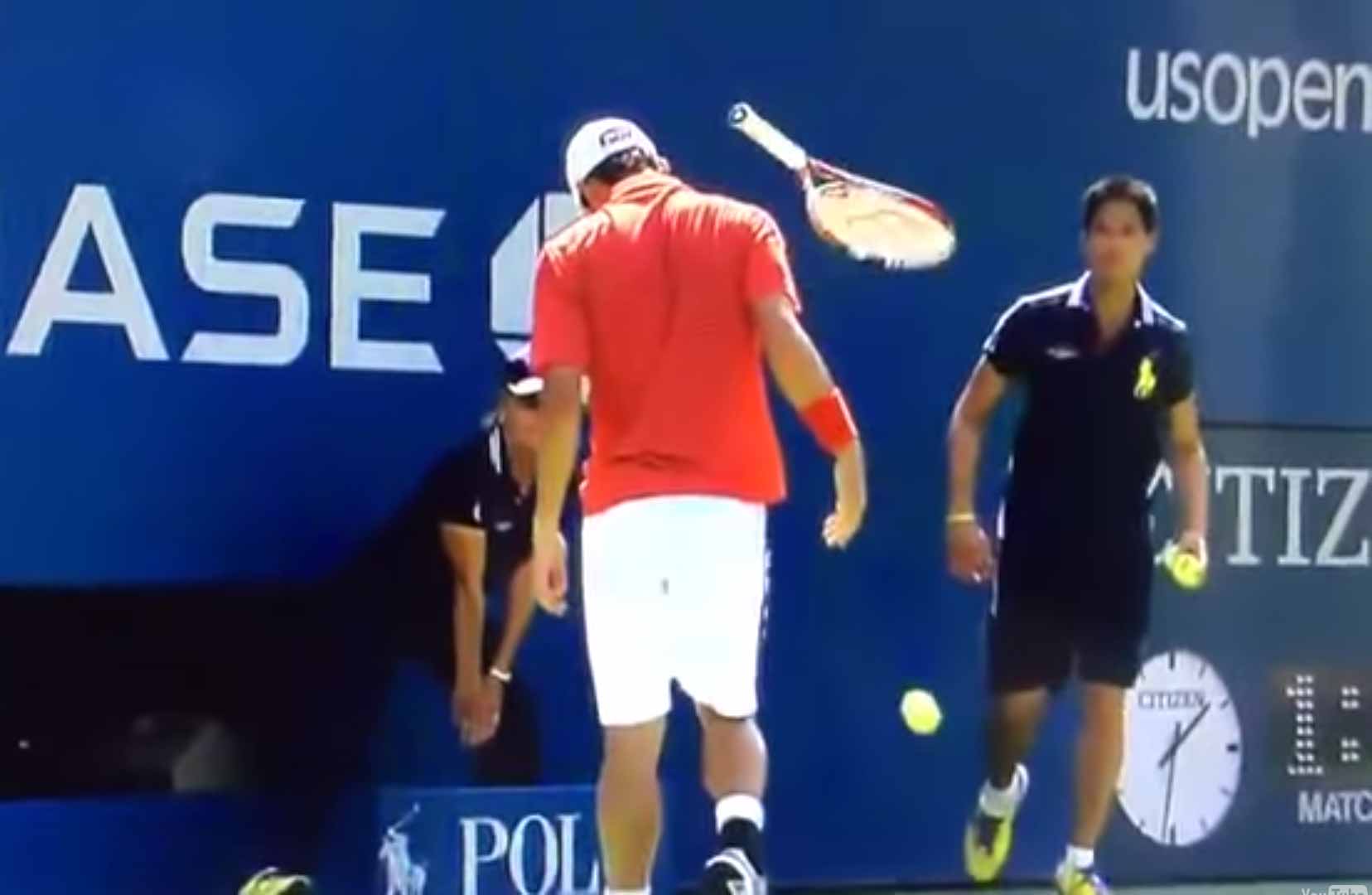 Amazing Trick With A Tennis Racket