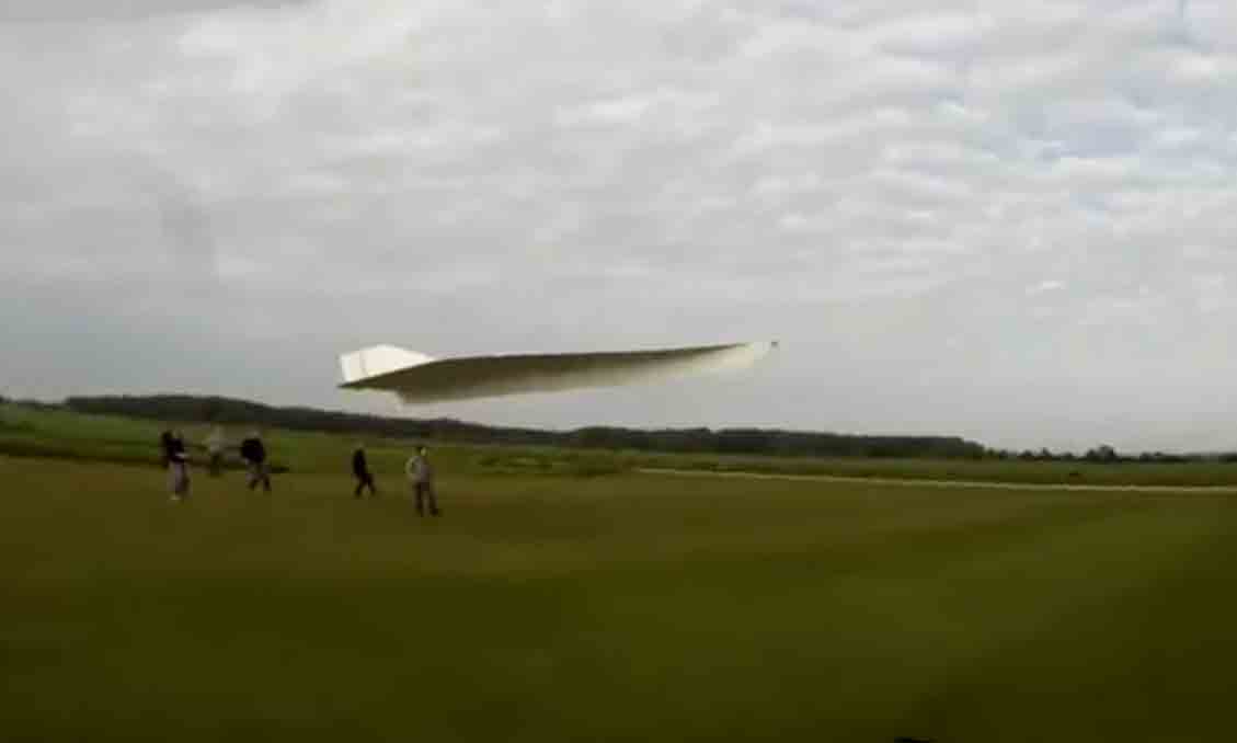 Biggest R/C Paper Plane Ever Built Crashes Spectacularly