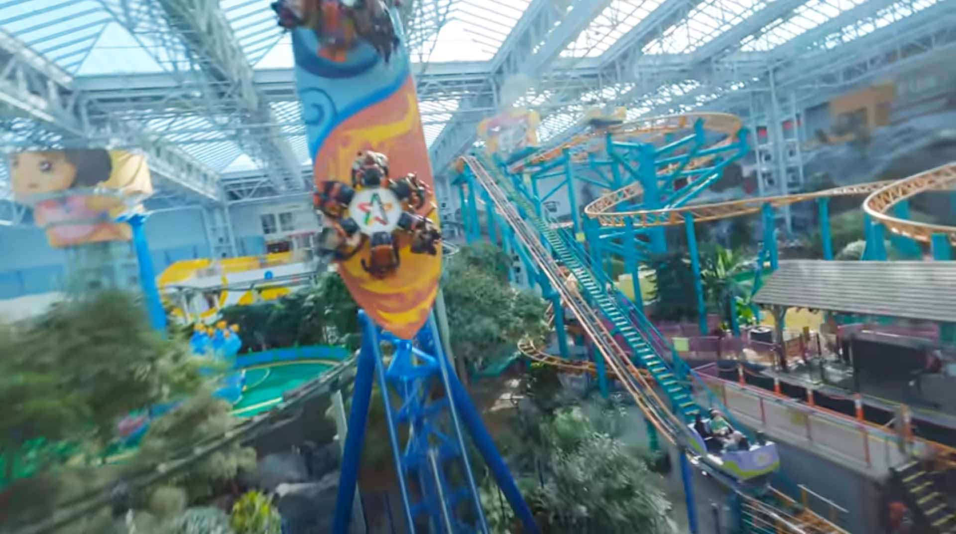 Breathtaking Drone Flying Through The Mall Of America