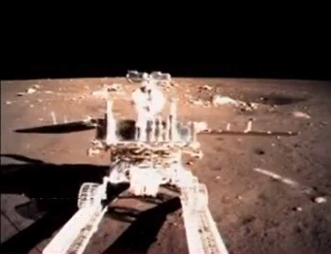 China's First Moon Rover and Lander Took Photos of Each Other
