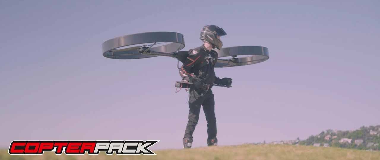 'CopterPack' Backpack Helicopter