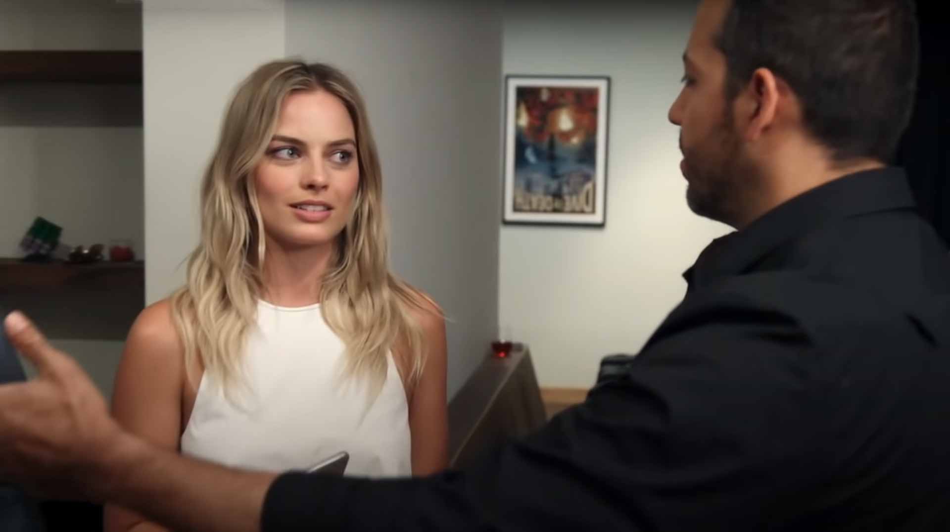 David Blaine Does Magic For Margot Robbie