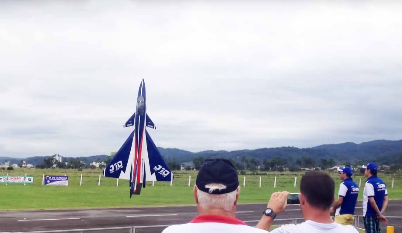 Delta Wing Jet Dancing On Its Tail