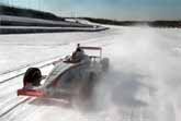 Formula Race Car on Ice And Snow