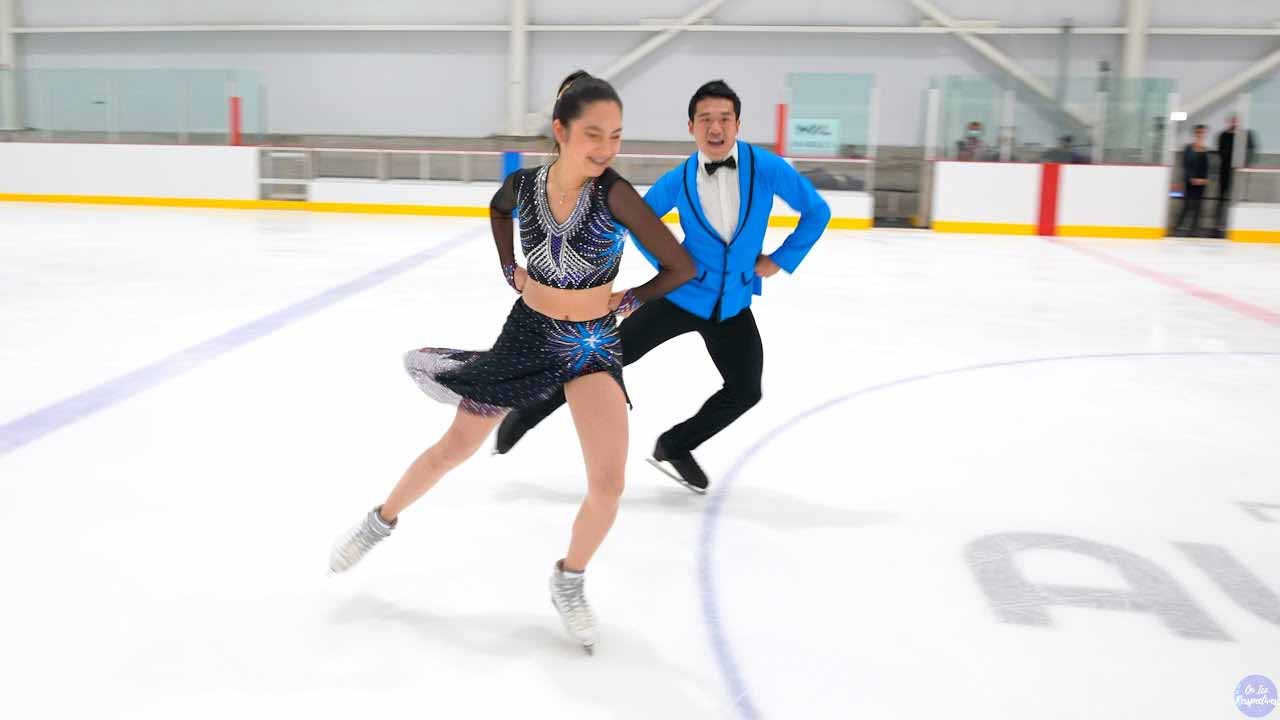 Gangnam Style With South Korean Ice Dancers Hannah Lim & Ye Quan