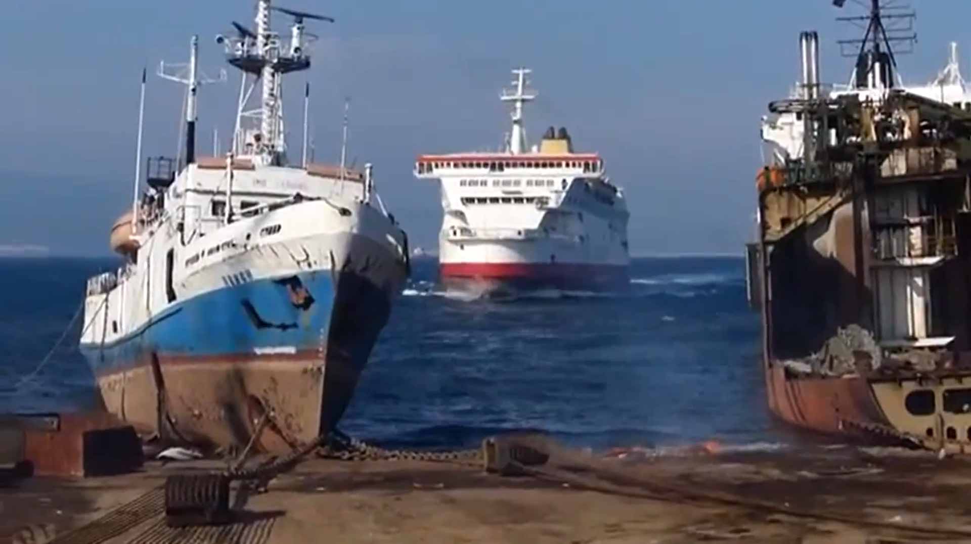 How to Beach a Giant Ship