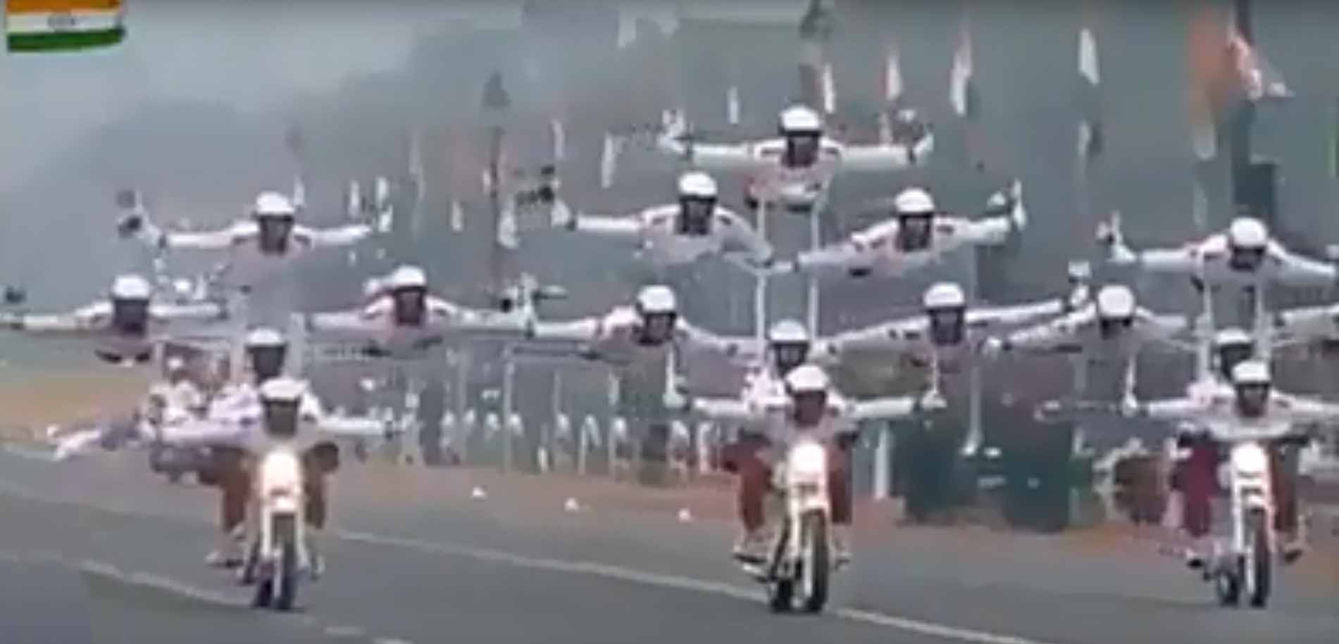 Motorcycle Display At India Republic Day Parade 2017