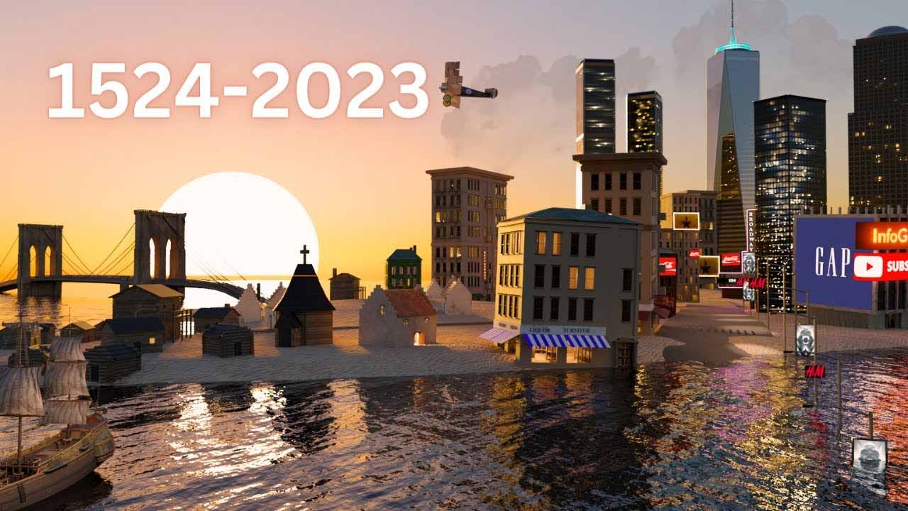 New York City Evolution 1524-2023 - 500-Years in 5 Minutes