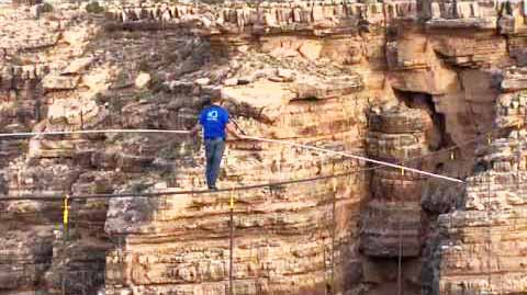 Nik Wallenda Completes High-Wire Walk Across Grand Canyon