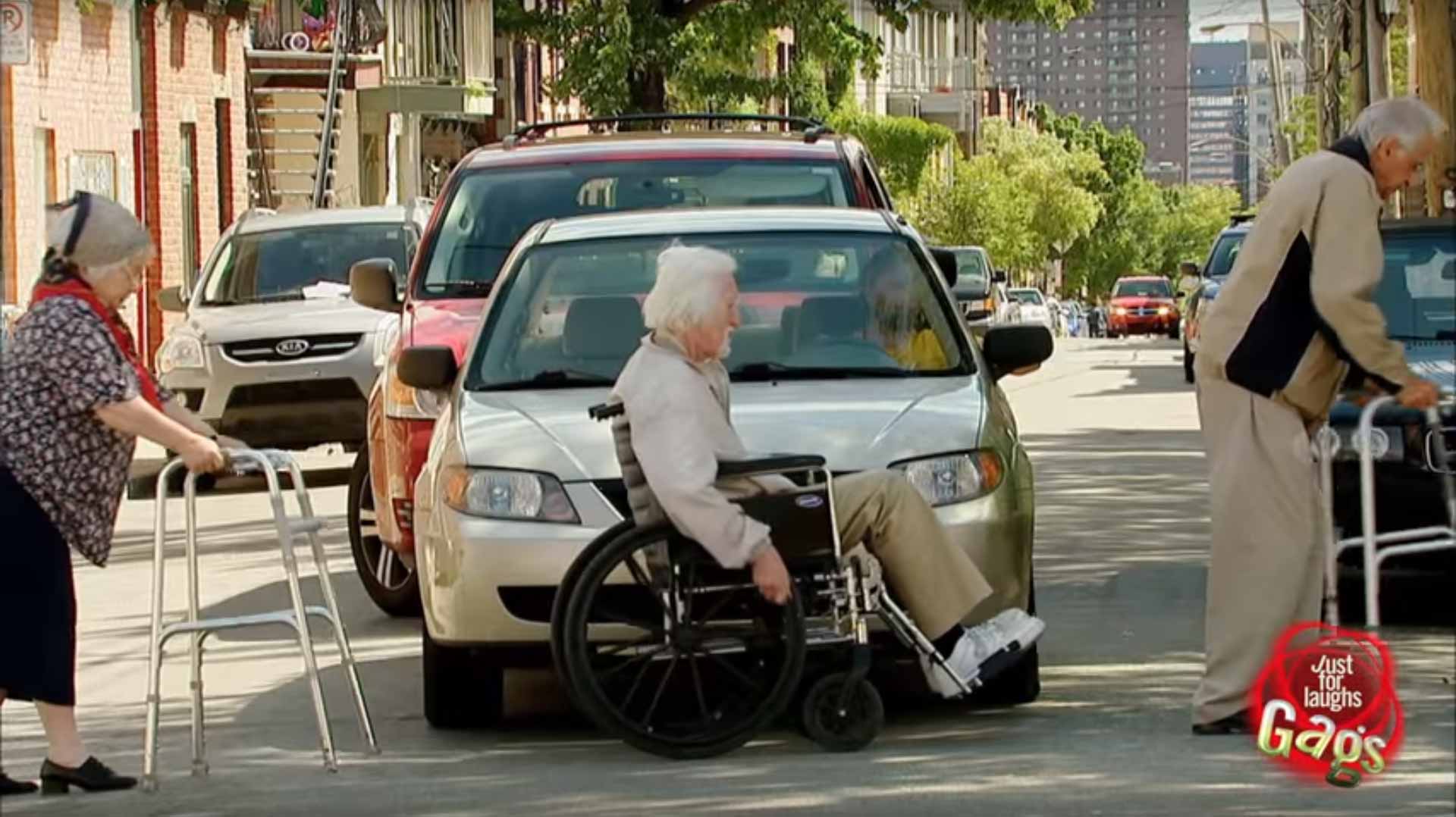 Old People Traffic Jam Prank