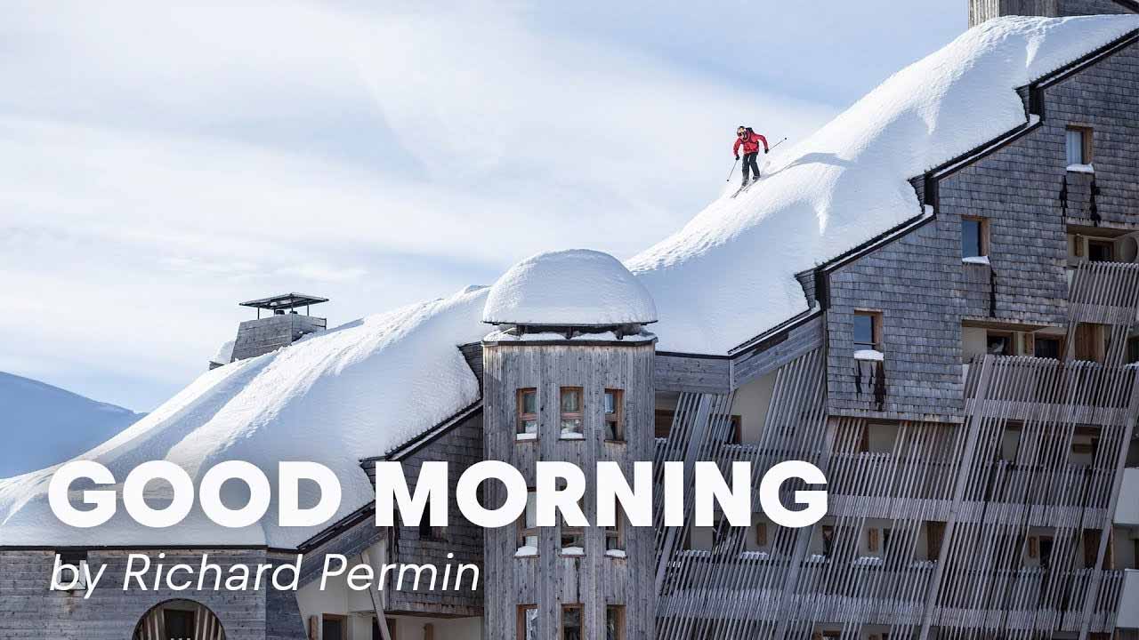 Rooftop Freestyle Skiing in France - 'Good Morning' By Richard Permin