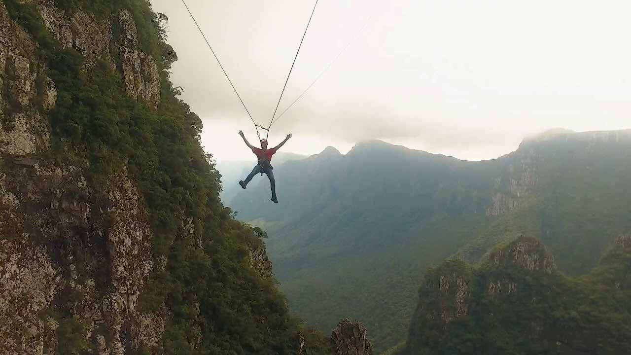 Rope Swing In Brazil
