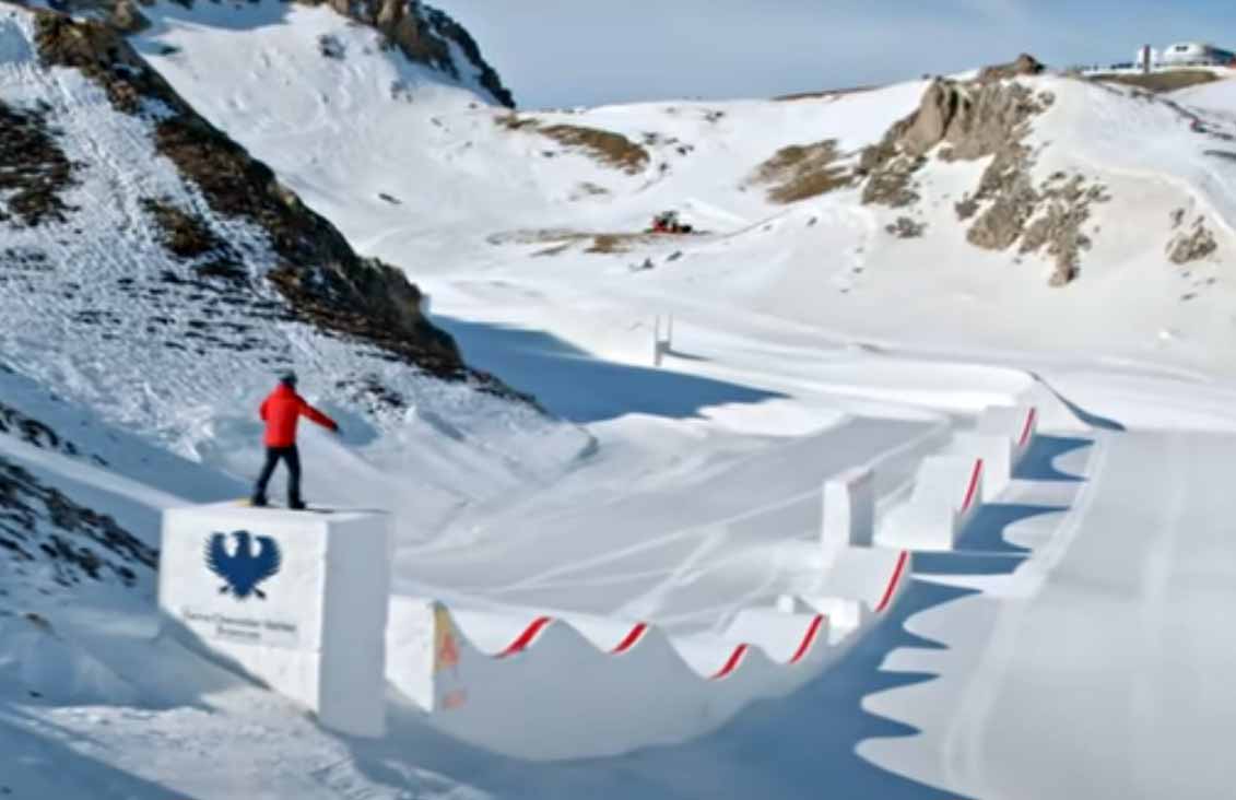 Snowboarding The Perfect Track