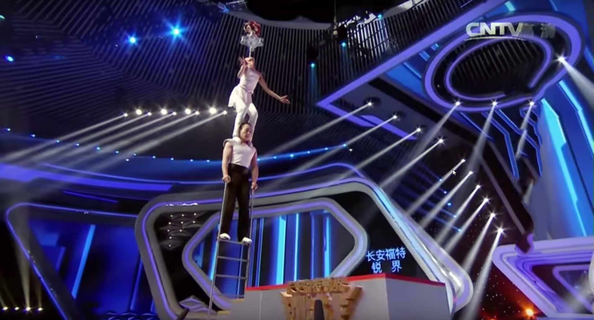 The Impossible Ladder Challenge - China Talent Show