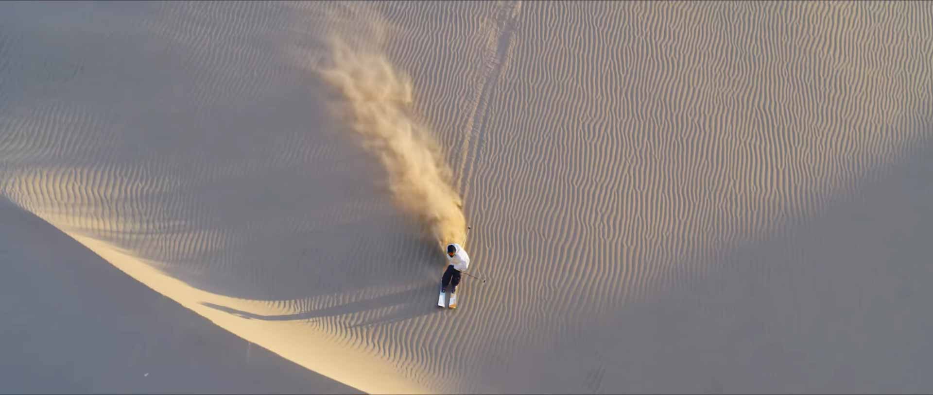There Is No Snow In This Incredible Skiing Video