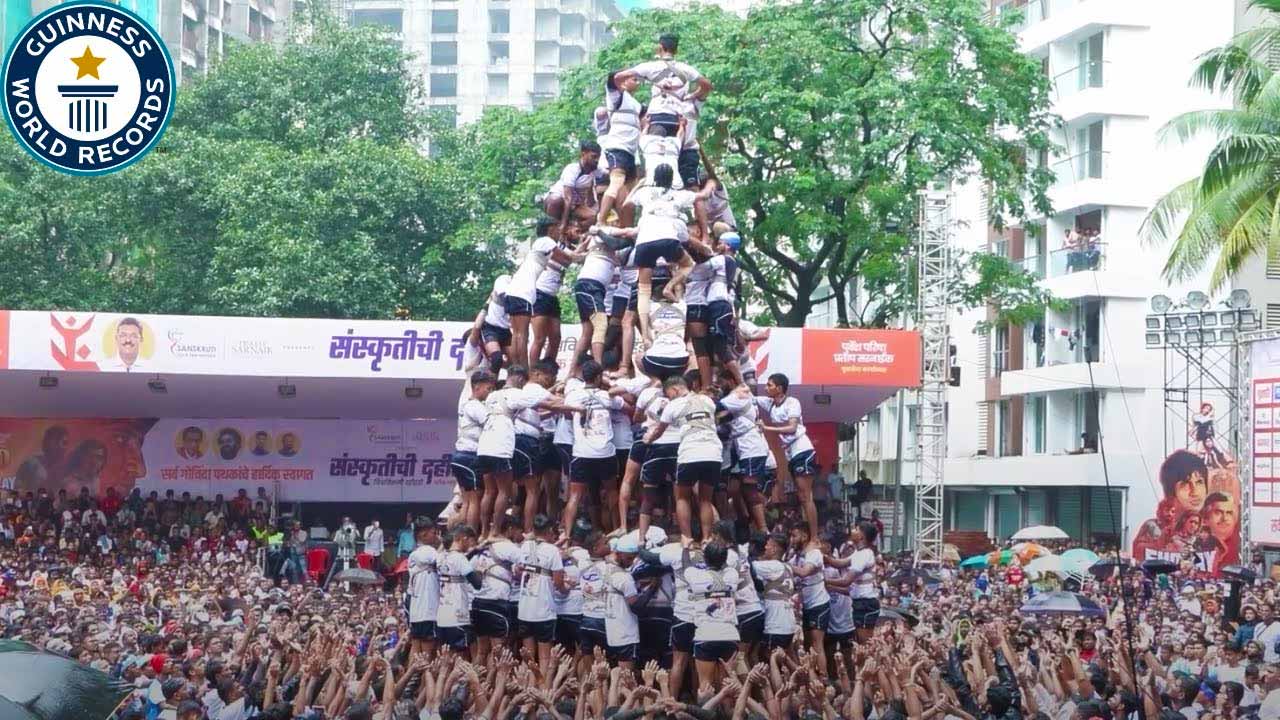 Watch India's Record-Breaking 10-Tier Human Pyramid - An Unbelievable ...